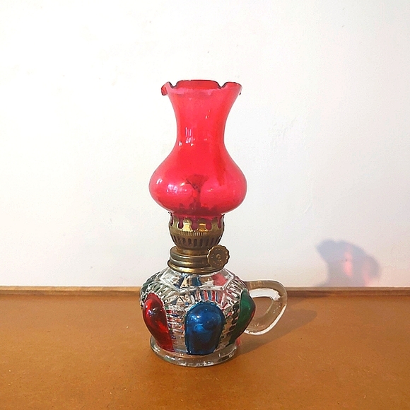 Accents | Vintage Mini Colorful Oil Lamp | Poshmark